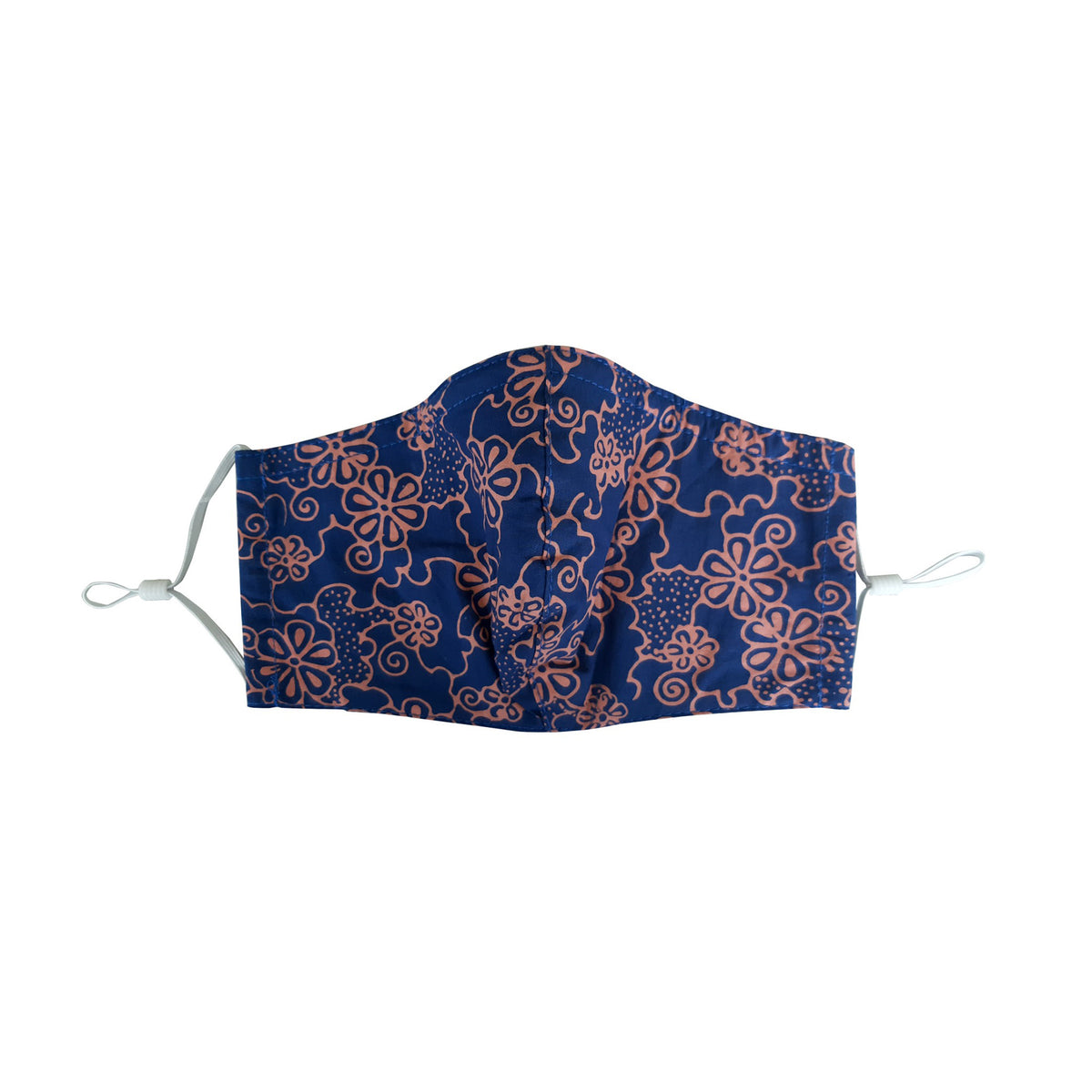 Hand Dyed Indonesia Batik Face Mask Three Layers 100% Cotton with Nose ...