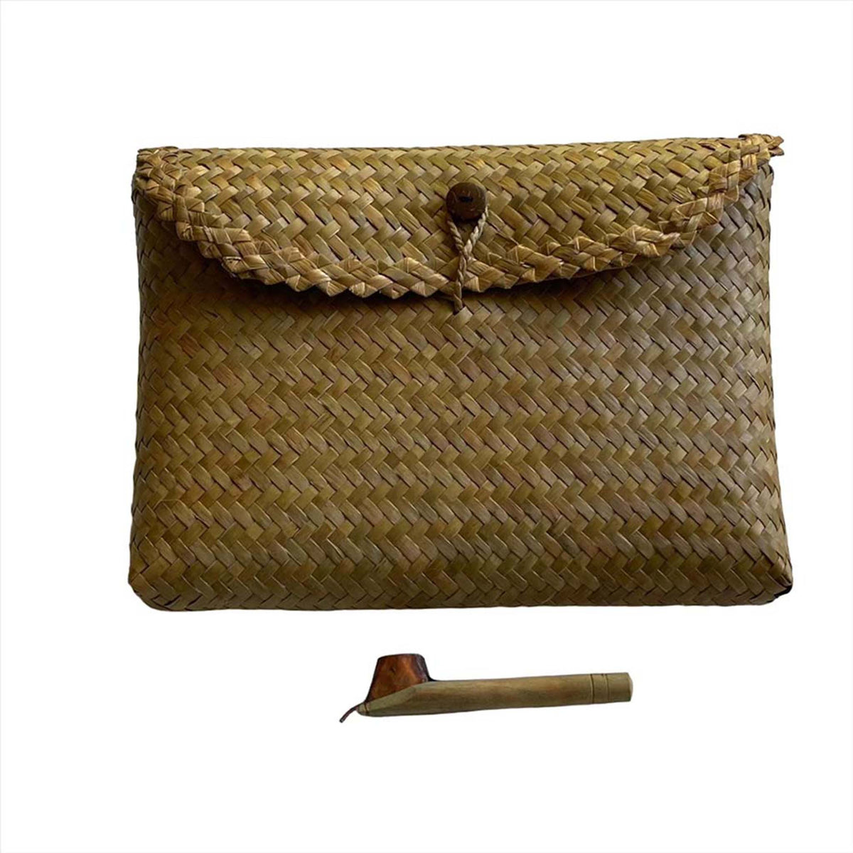 Gift Set of Handwoven Pouch and Canting Wax and Dye Tool, Handwoven Na ...