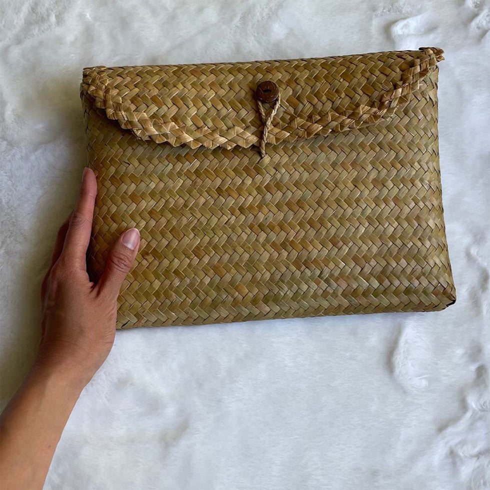 Gift Set of Handwoven Pouch and Canting Wax and Dye Tool, Handwoven Na ...