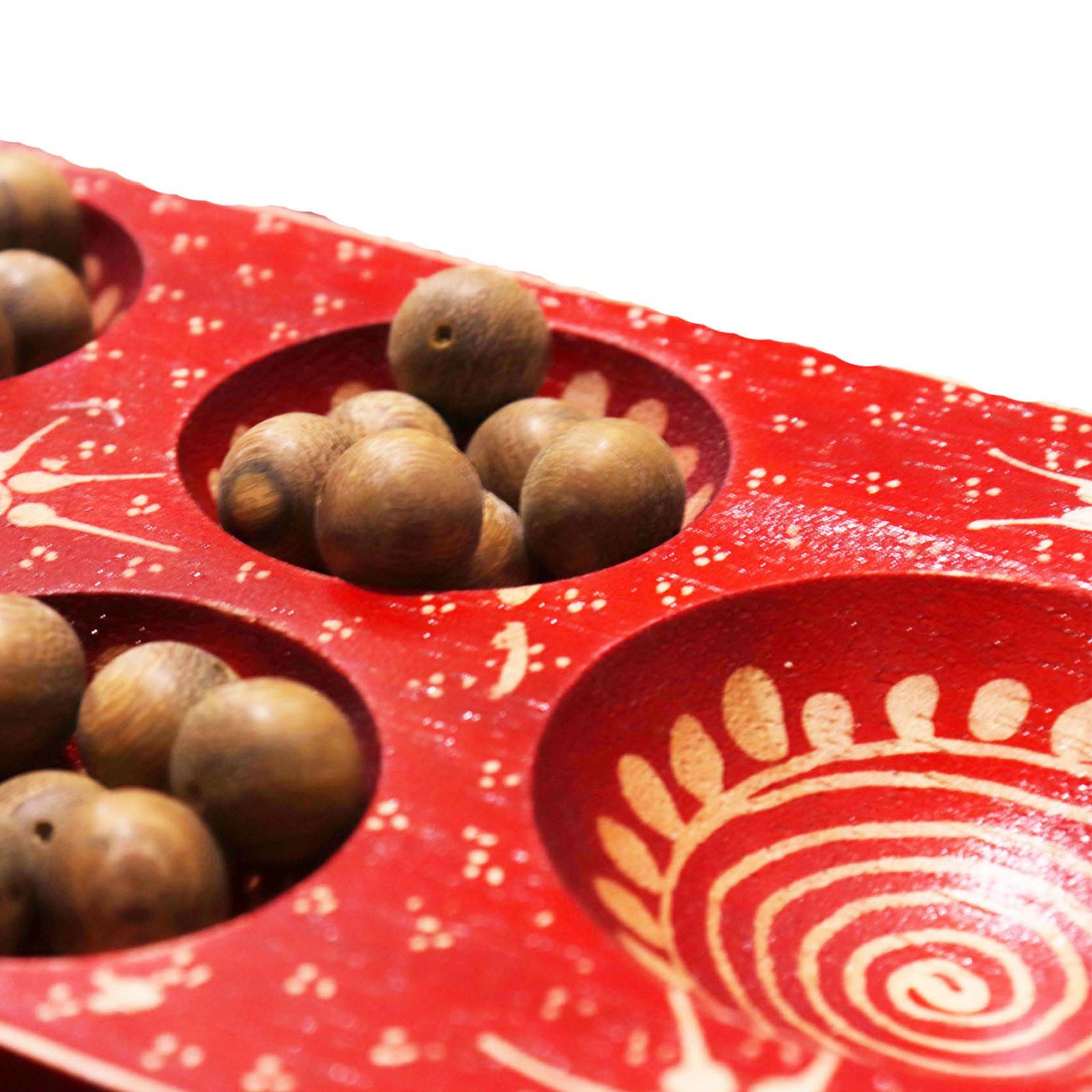 Mancala Albacia Wood Dakon Folding Congklak Board Game Set. Strategy ...