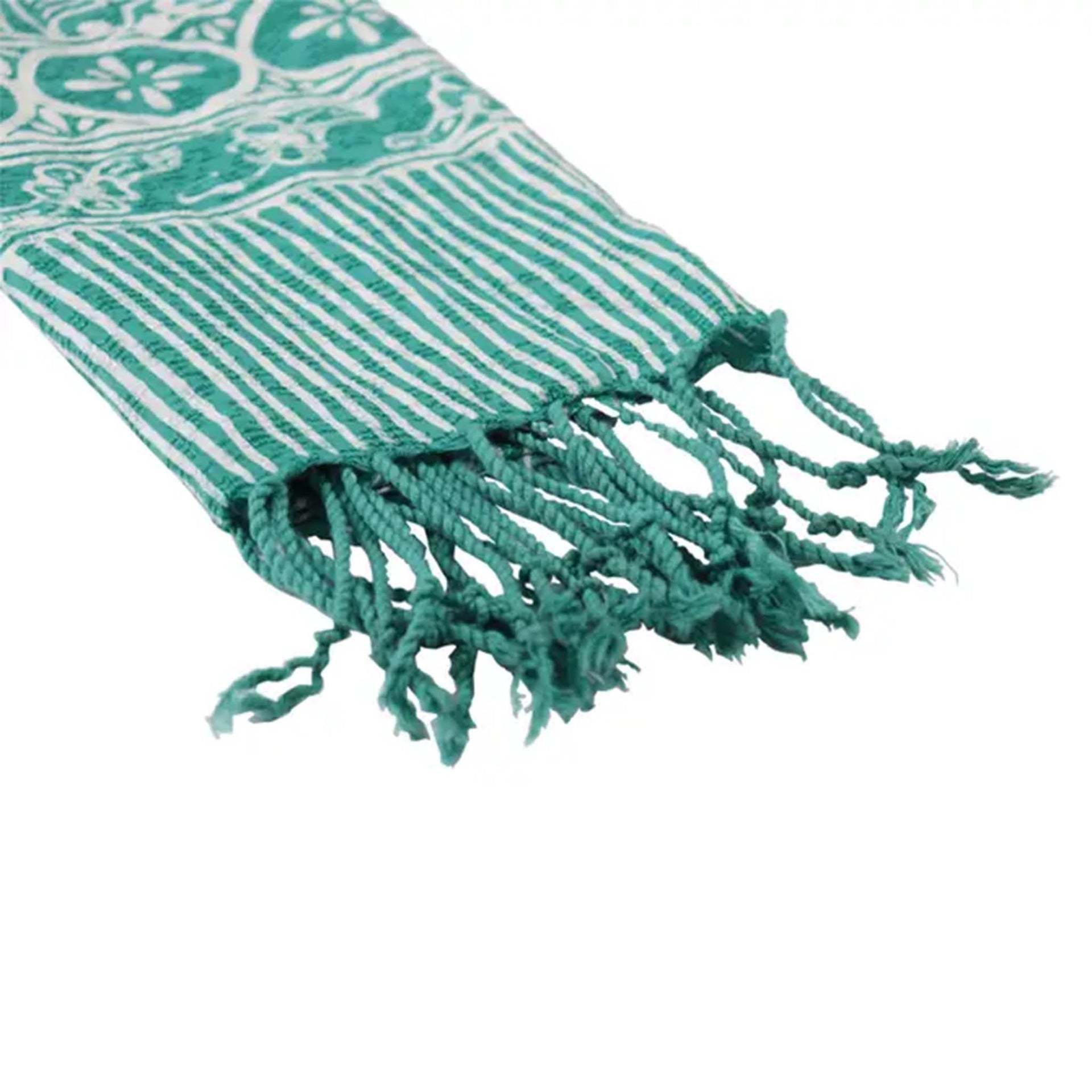 Hand Dyed Batik Scarf - Green Rooyalty, Lightweight 100% Soft Cotton ...