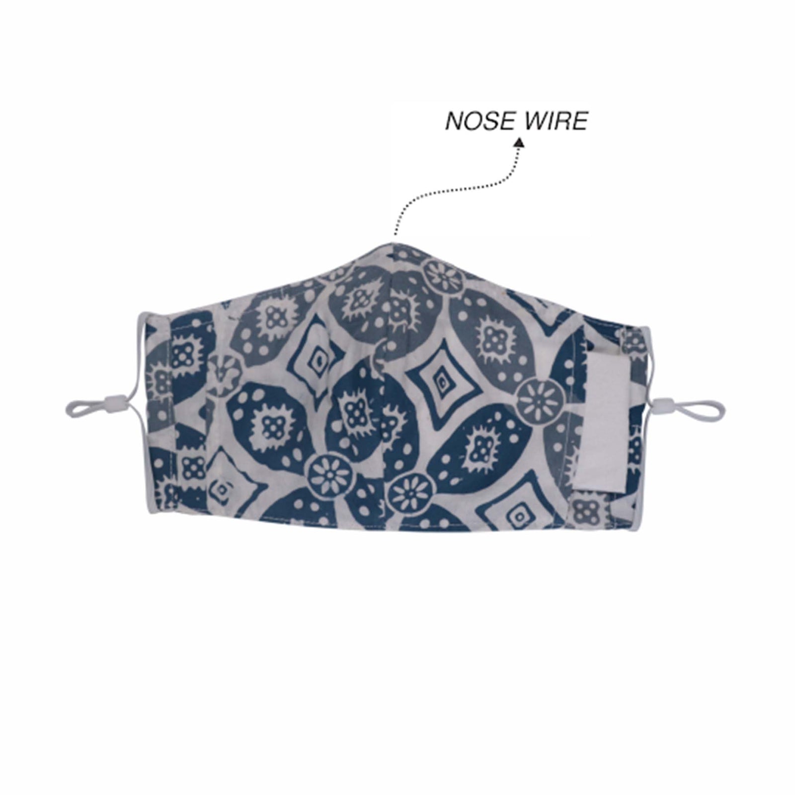 Hand Dyed Indonesia Batik Face Mask Three Layers 100% Cotton with Nose ...