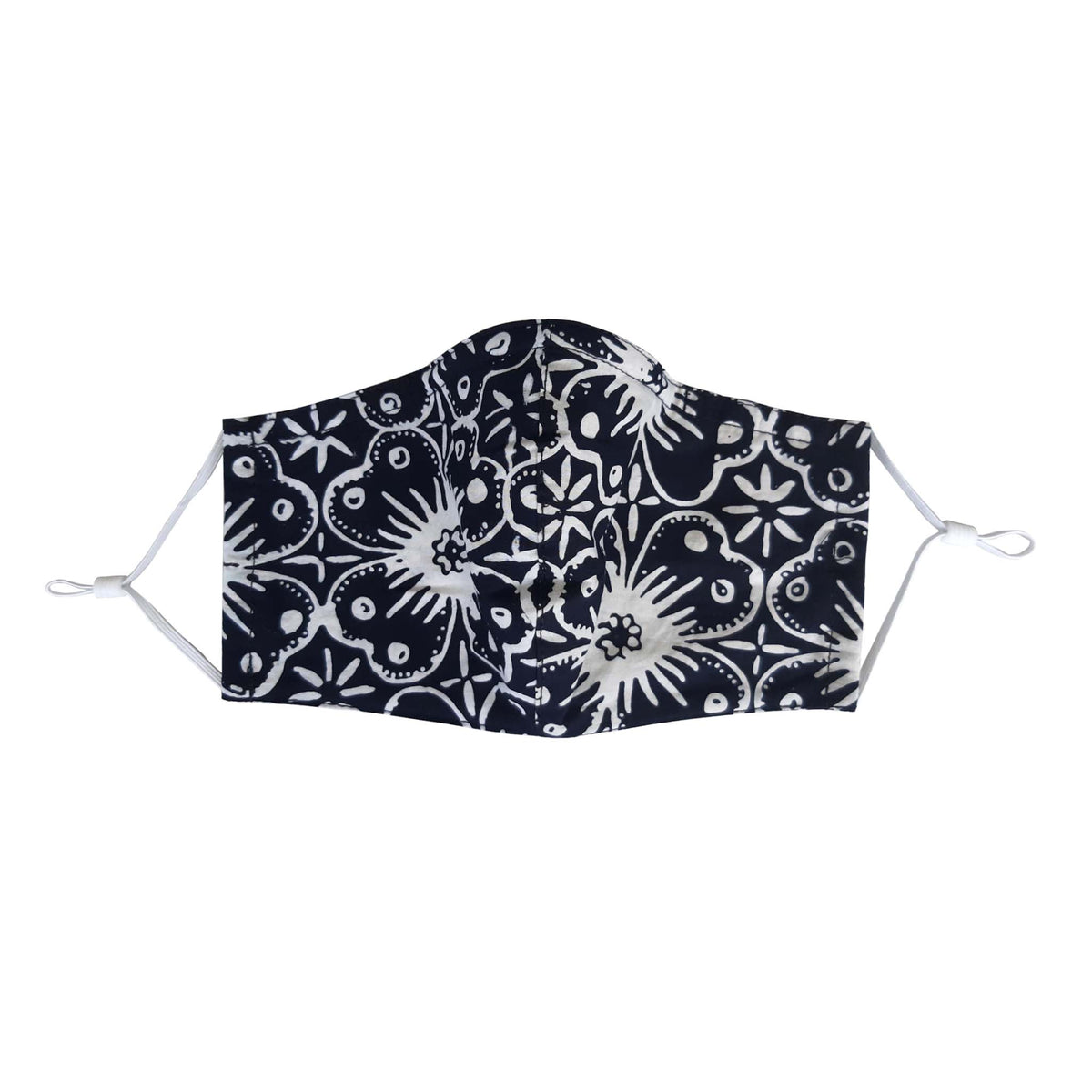 Hand Dyed Indonesia Batik Face Mask Three Layers 100% Cotton with Nose ...