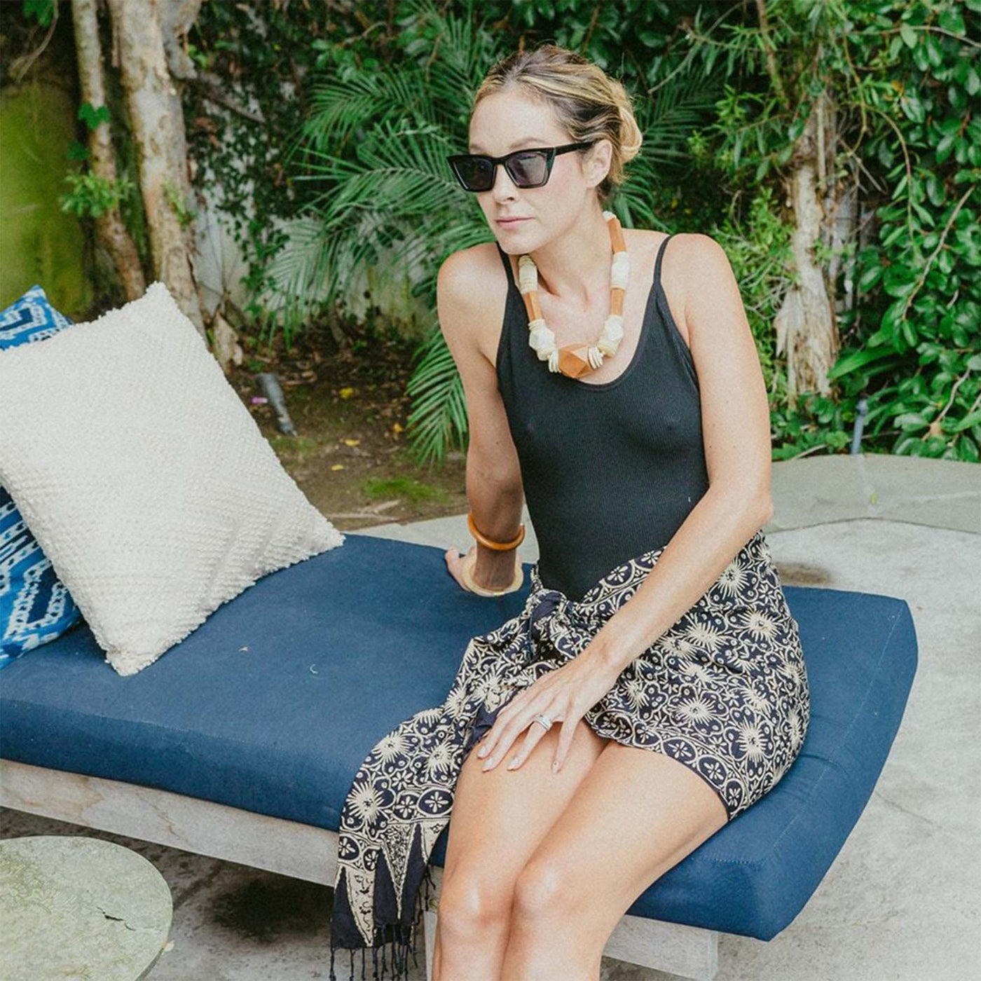 Hand Dyed Batik Scarf - Cotton - Hibiscus Brown Black, Lightweight 100% ...