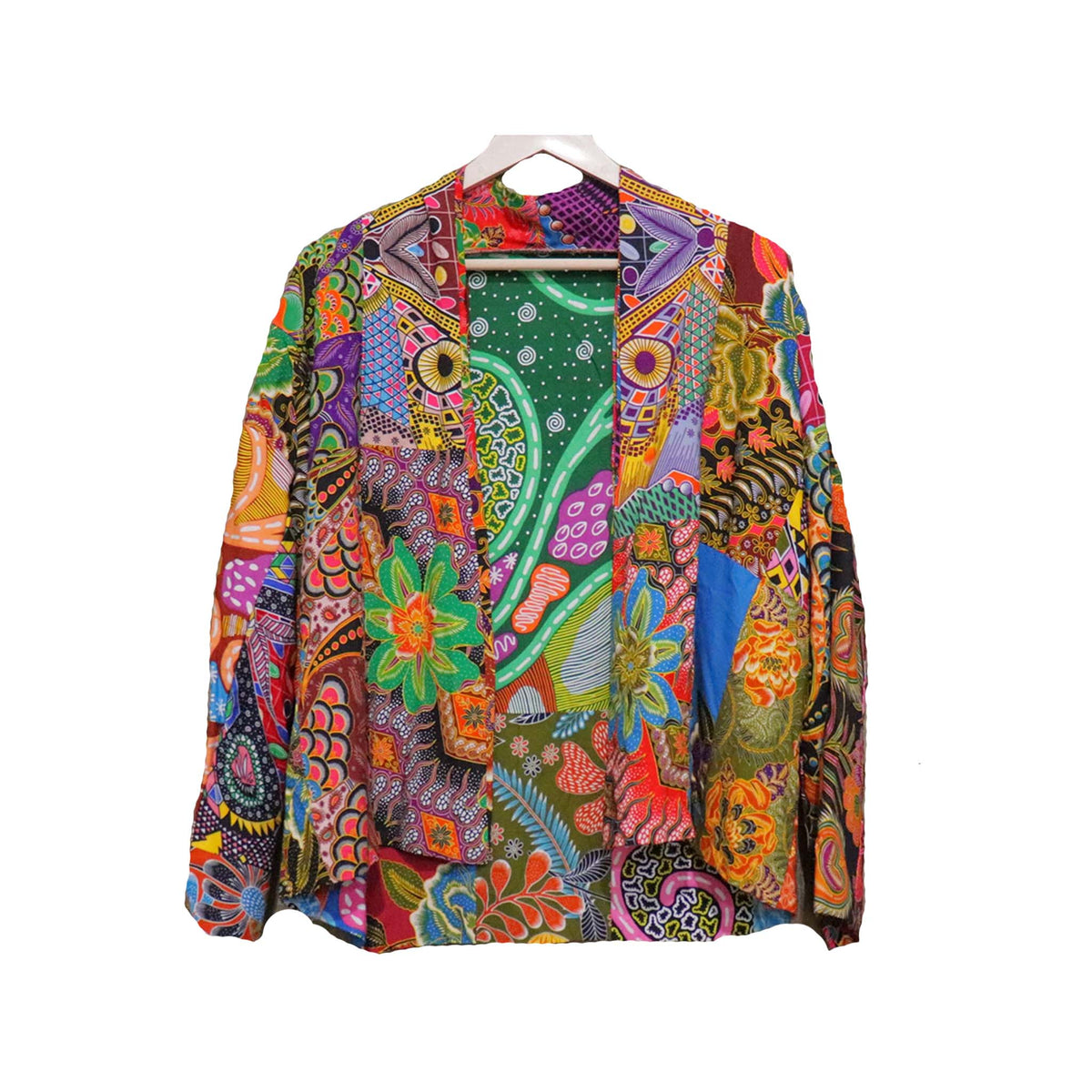 Handmade Quilted Printed Batik Jacket Blazer - Cotton – Kasih Co-op