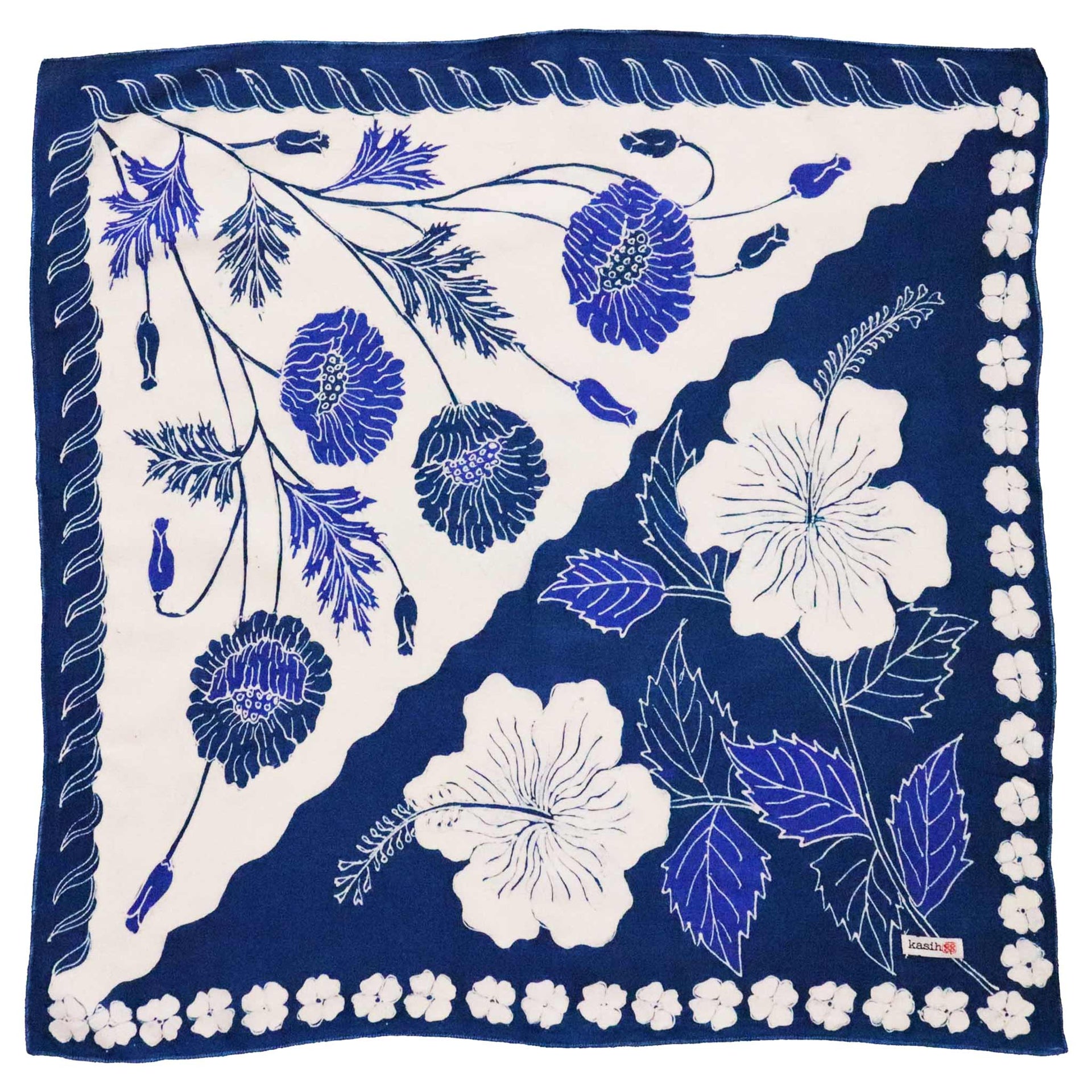 Authentic Full Hand Drawn Batik Bandana, 100% Soft Cotton, Three Lands ...