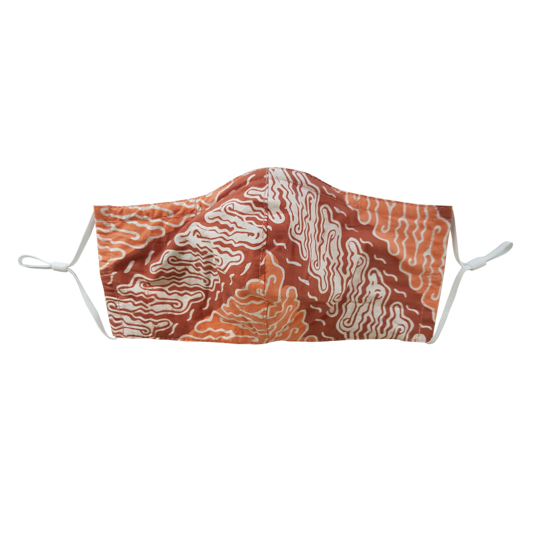 Hand Dyed Indonesia Batik Face Mask Three Layers 100% Cotton with Nose ...