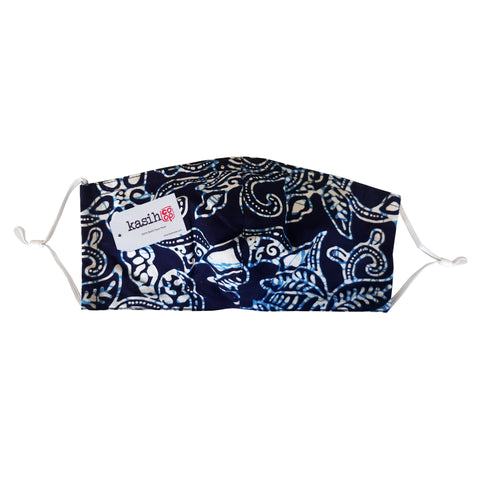 Hand Dyed Indonesia Batik Face Mask Three Layers 100% Cotton with Nose ...