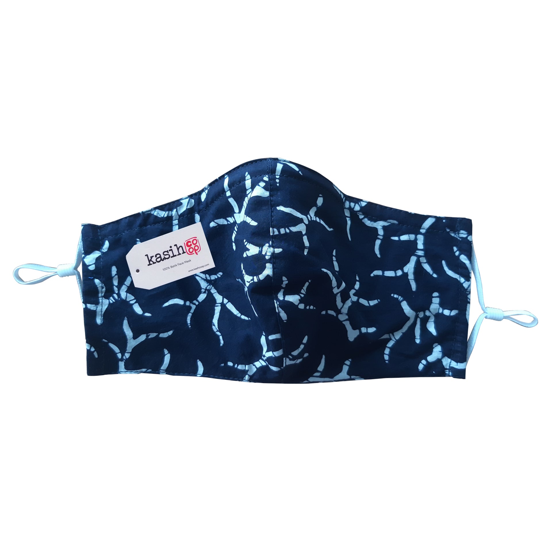 Hand Dyed Indonesia Batik Face Mask Three Layers 100% Cotton with Nose ...