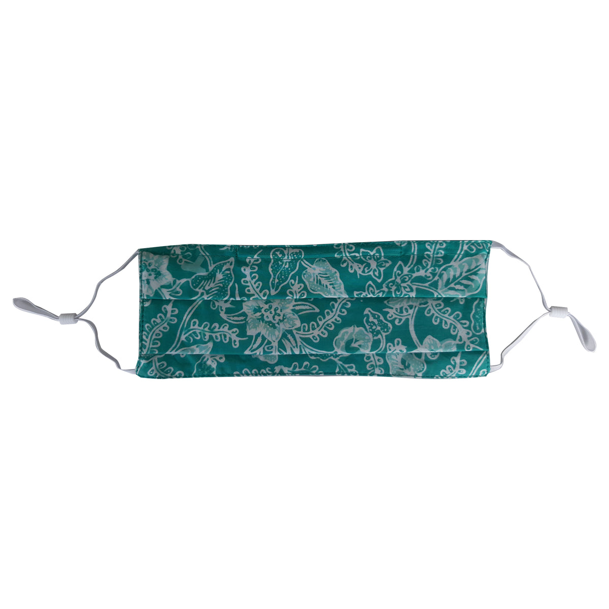 Pleated Hand Dyed Indonesia Batik Face Mask Three Layers 100% Cotton ...
