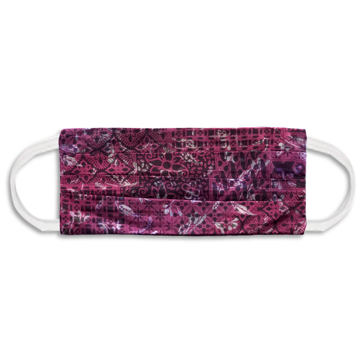 Rectangle Batik Face Covering with Insert Pocket - Red - No Nose Wire ...